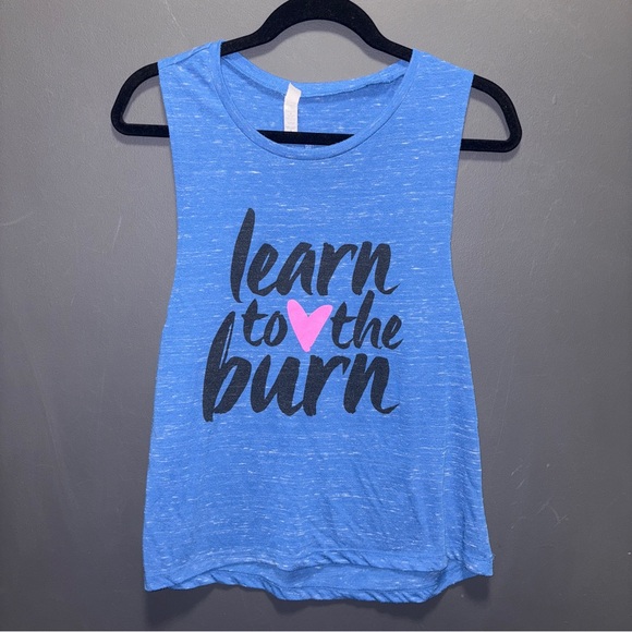Burn Boot Camp | Tops | Burn Boot Camp Womens Blue Graphic Sleeveless ...